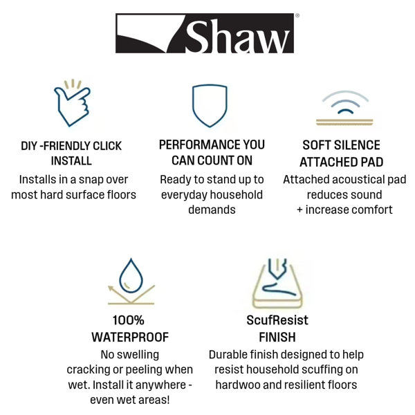 Shaw Floors Shaw Robin 9-in W x 60-in L x 6.5-mm Luxury Vinyl Plank Flooring | Wayfair